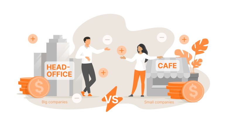 Small vs Big companies: pros and cons – Custom Web & Mobile Development ...